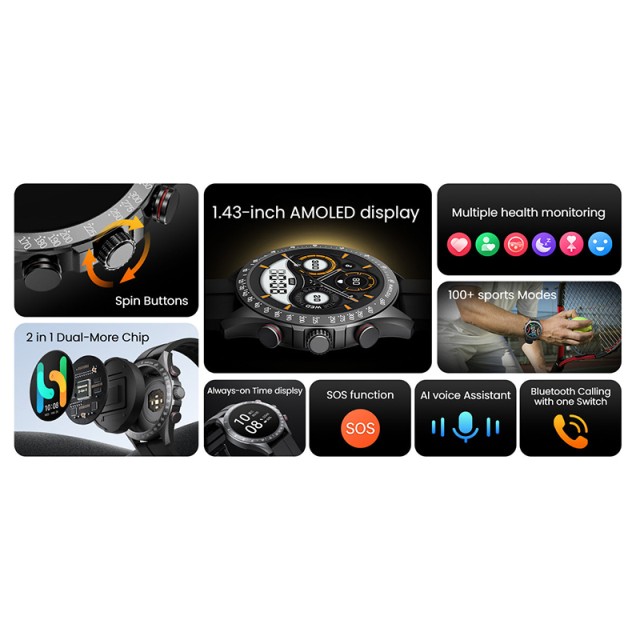 Haylou Solar PRO Smart Watch Brown